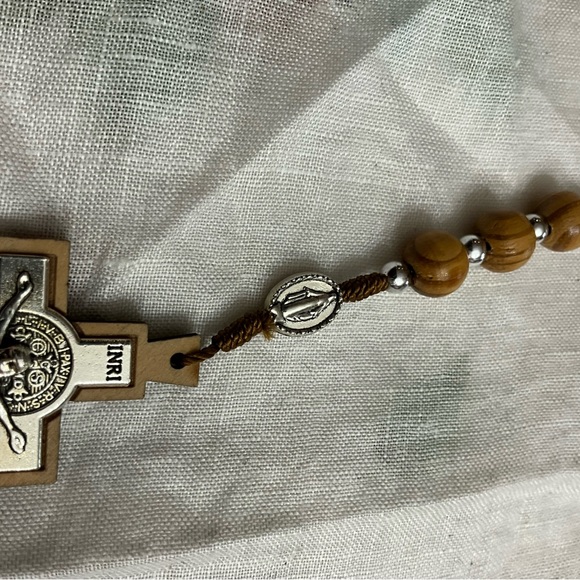 inri | Jewelry | Vintage Wooden Bead Rosary From Jerusalem | Poshmark